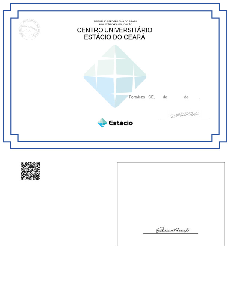 DIPLOMA EDU. ESTÁCIO | PDF | Universidade | Estágios educacionais