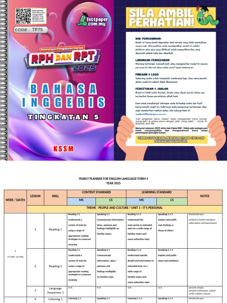 Rpt-Sow Form 5 2025 | PDF | Information | Communication