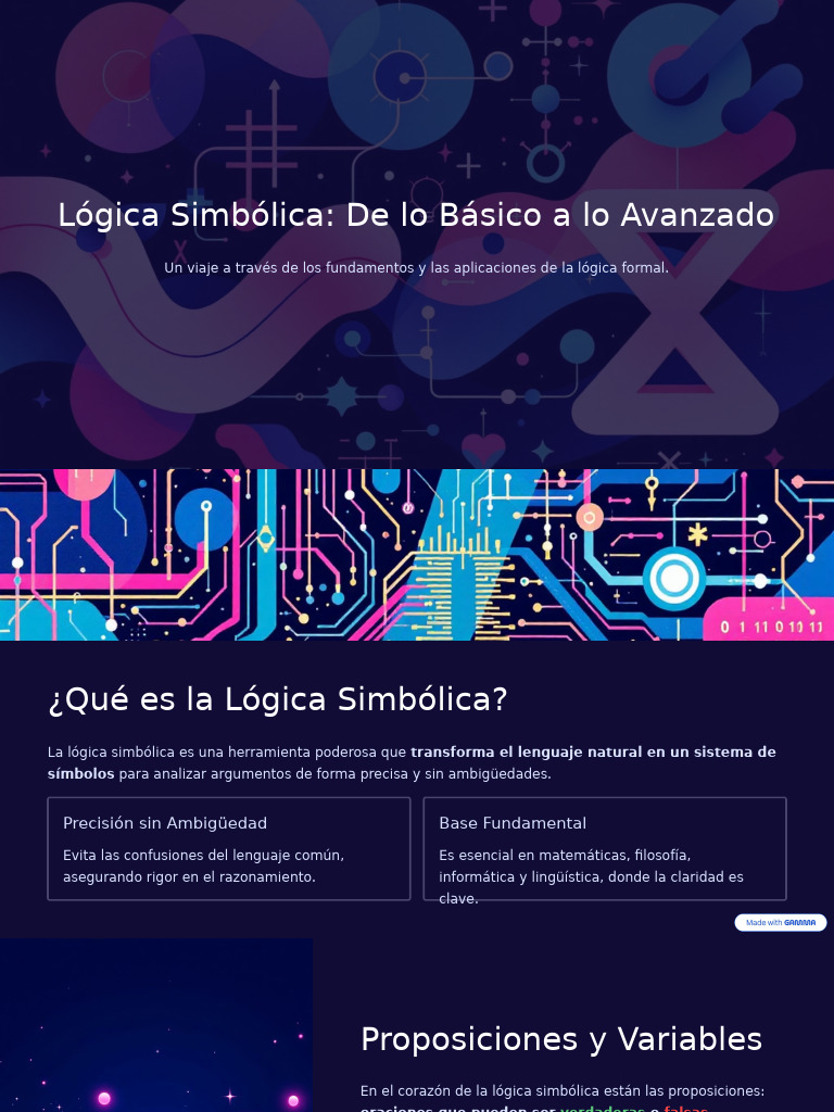 Logica Simbolica de Lo Basico A Lo Avanzado | PDF | Proposición | Lógica