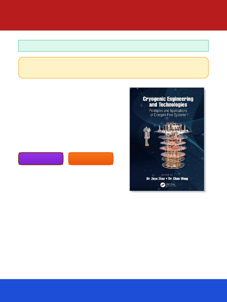 Cryogenic Engineering and Technologies: Principles and Applications of ...