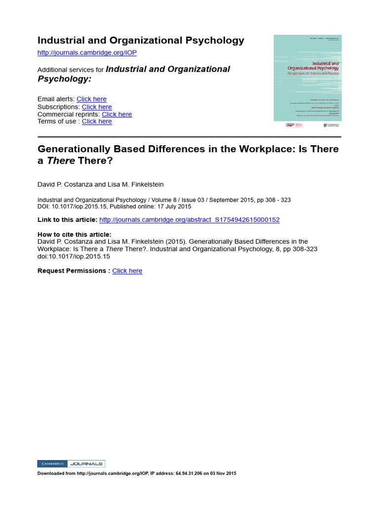 2015-Industrial and Organizational Psychology | PDF | Stereotypes ...