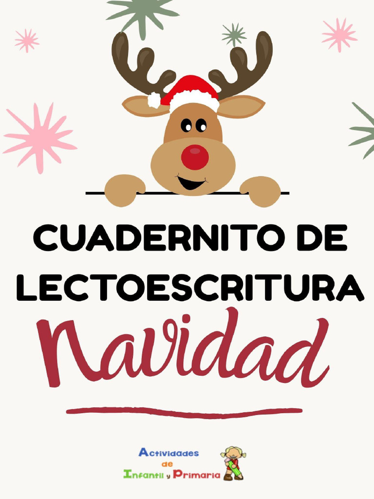 Cuaderno Actividades Lectoescritura de Navidad | PDF
