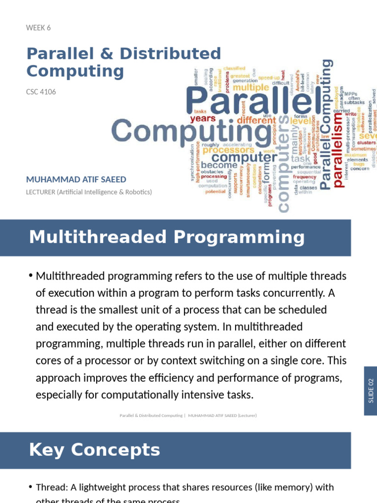 PDC 06 | PDF | Parallel Computing | Thread (Computing)