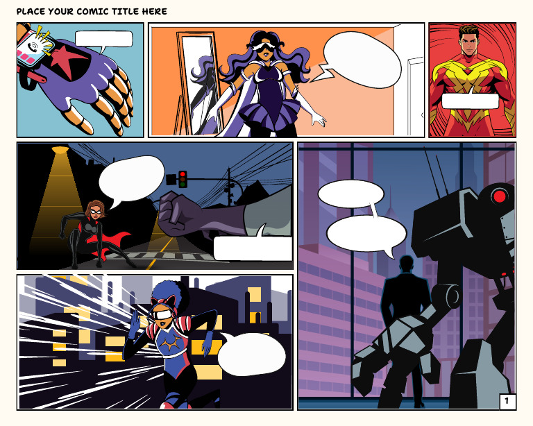 Action Retro Bold Superhero Comic Strip_20250624_091608_0000 | PDF