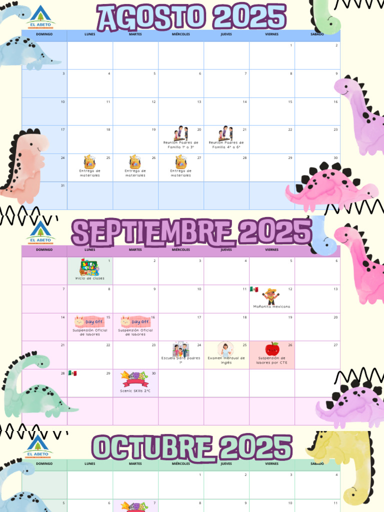 Calendario Escolar 2025-2026 | PDF