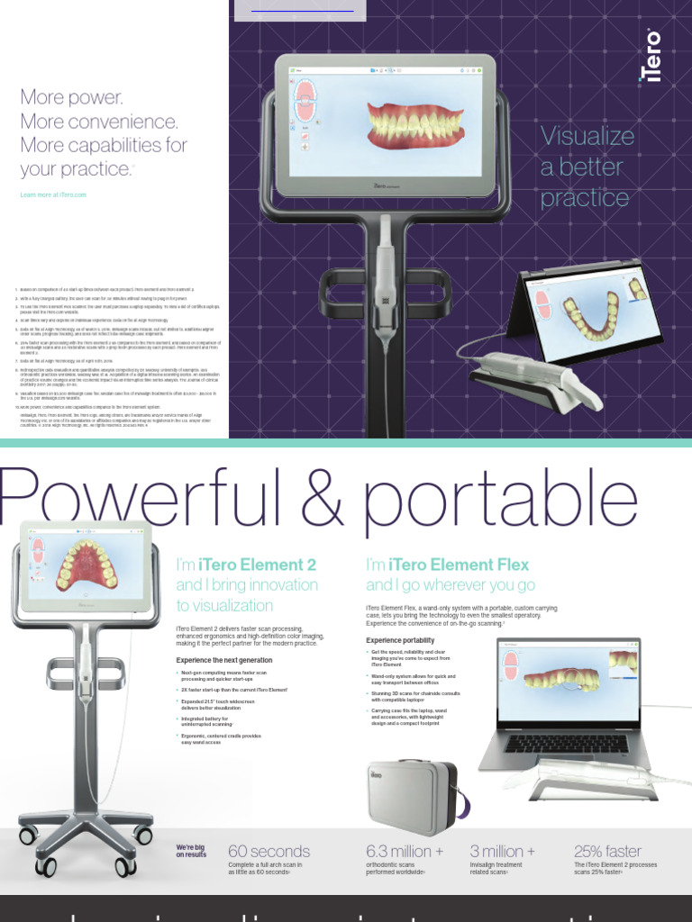 iTero Element 2 Scanner Features & Benefits | PDF | Orthodontics