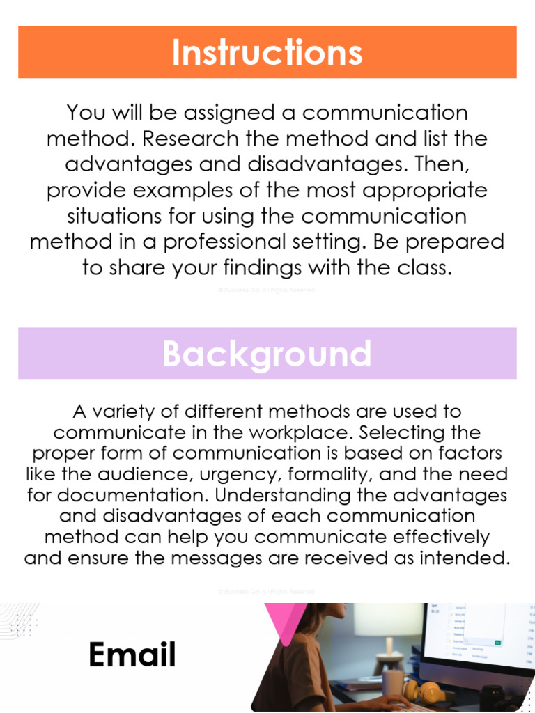 Collaborative Professional Communication Methods Research Activity ...