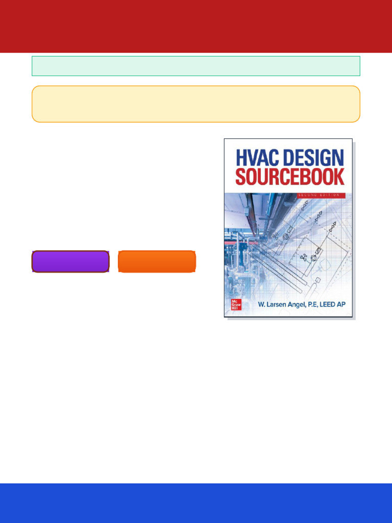 HVAC Design Sourcebook Second Edition W. Larsen Angel Ebook All Pages ...