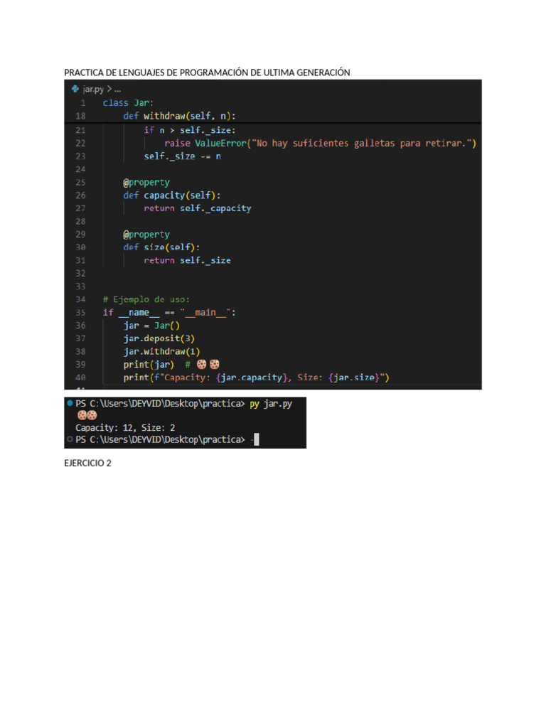 Practica de Lenguajes de Programación de Ultima Generación | PDF
