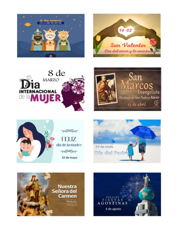 Dias Festivos y Señalizaciones | PDF