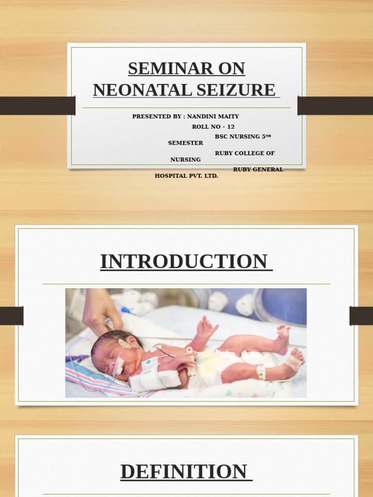 Neonatal Seizure | PDF | Epilepsy | Medicine