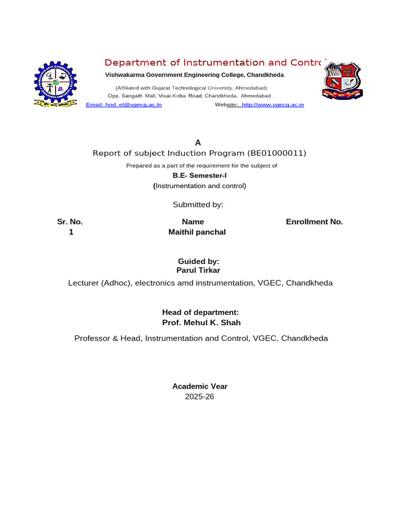 Induction Program Final Report .1 | PDF | Creativity | Physical Fitness