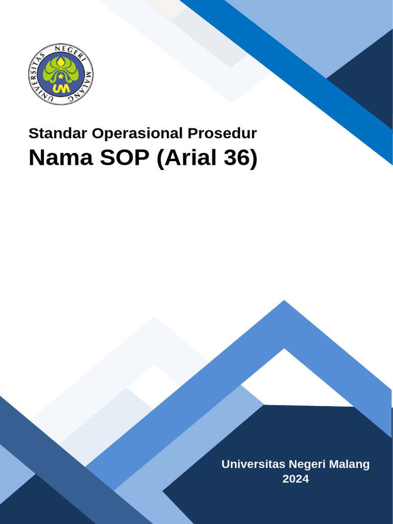 Contoh Template Halaman Depan SOP | PDF