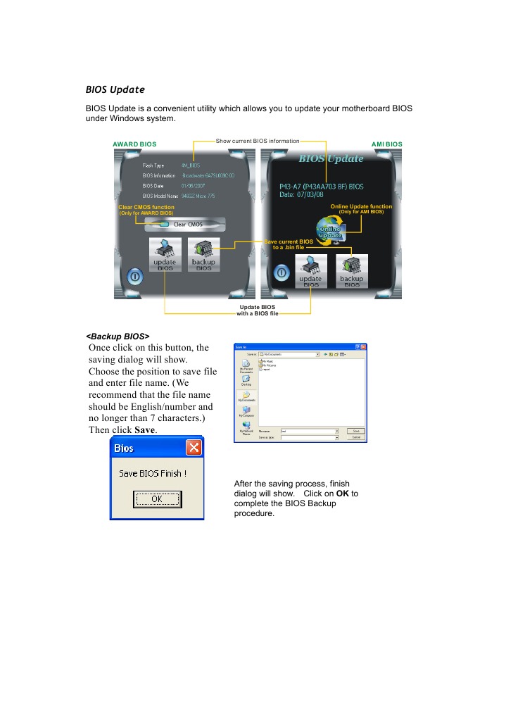 BIOS Update Utility for Windows | PDF
