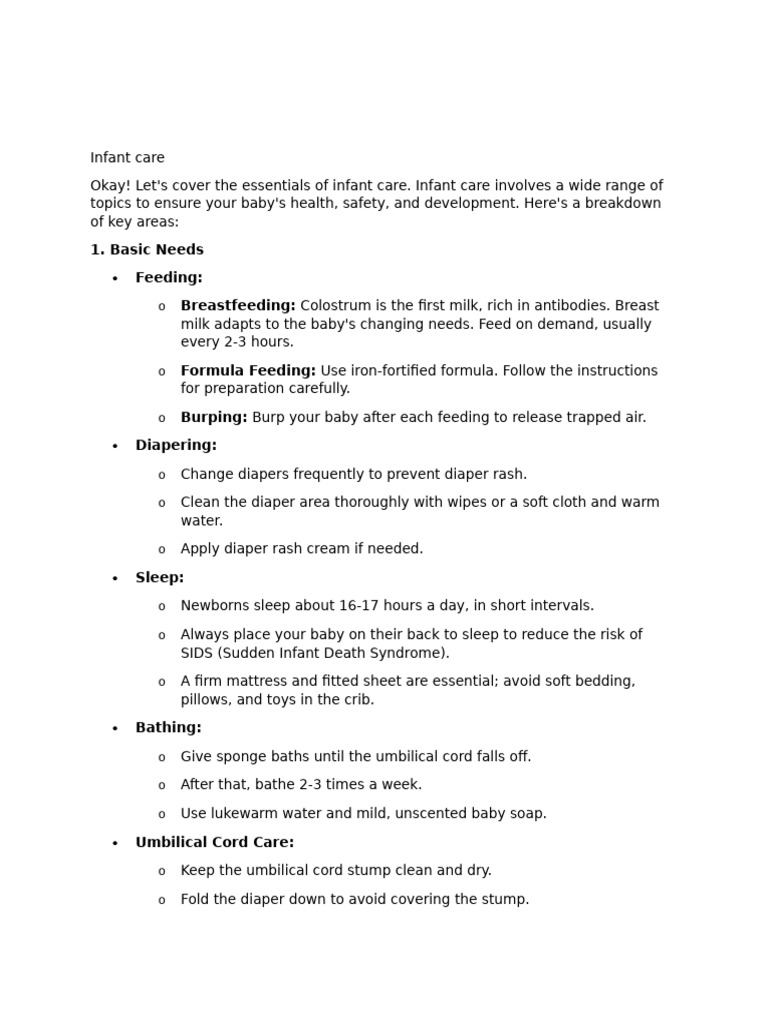 Infant Care Module 060652 | PDF | Infant Formula | Infants