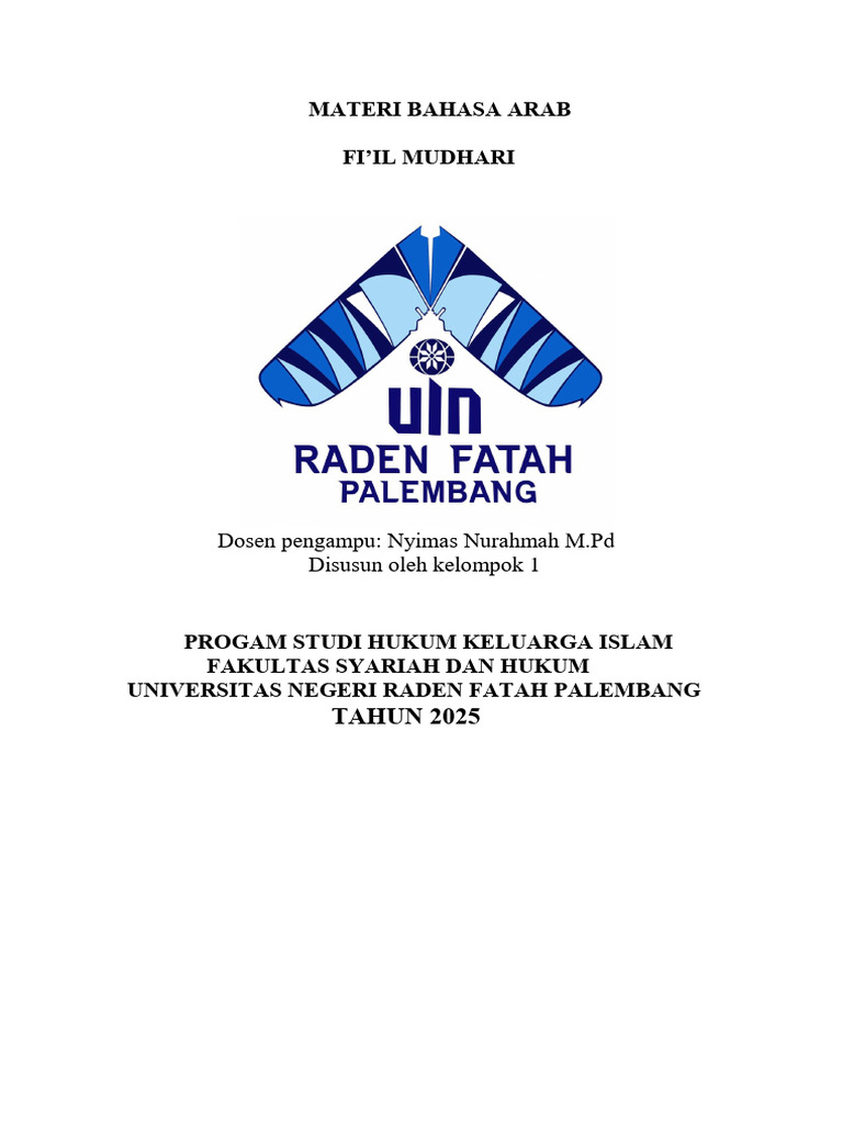 Memahami Fi'il Mudhari dalam Bahasa Arab | PDF