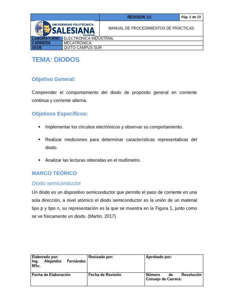 EI Práctica 1 - Diodos (2) | PDF | Diodo | Electrónica