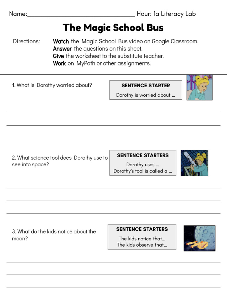 Magic School Bus | PDF