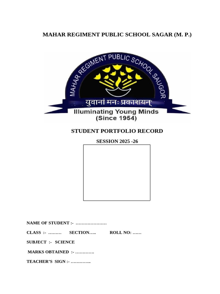 Class IX Science Portfolio Record | PDF | Sound | Potential Energy
