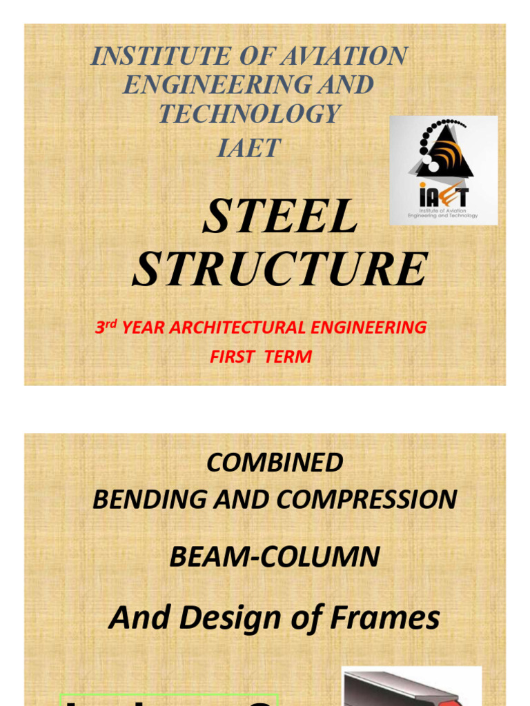 6-LEC-6-BEAM-COLUMN | PDF | Bending | Buckling