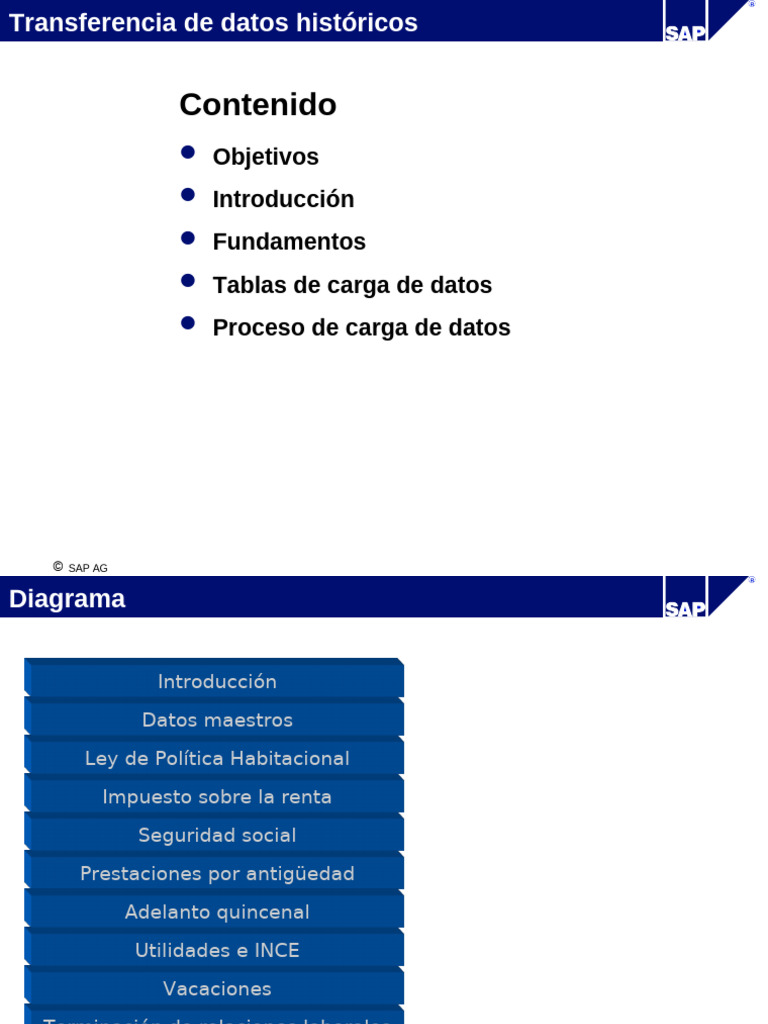 Carga de Datos Históricos en Nómina SAP | PDF