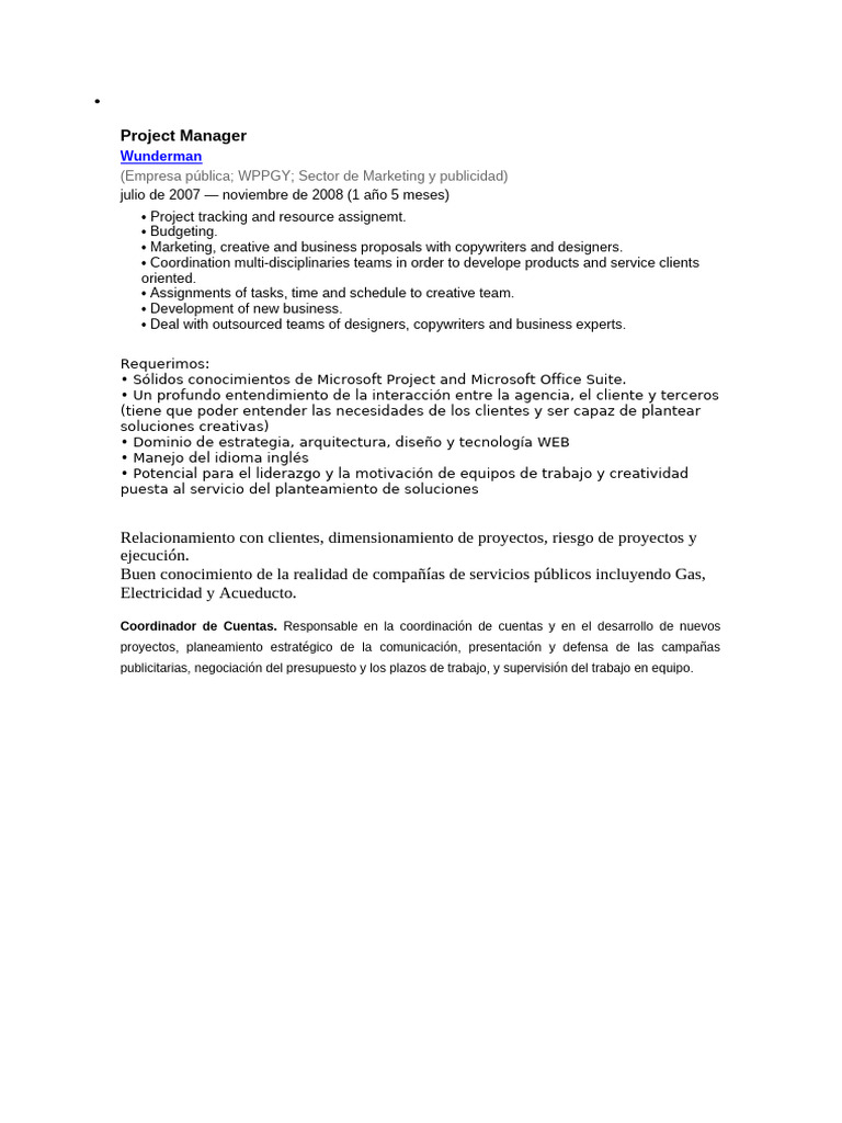 Project Manager | PDF