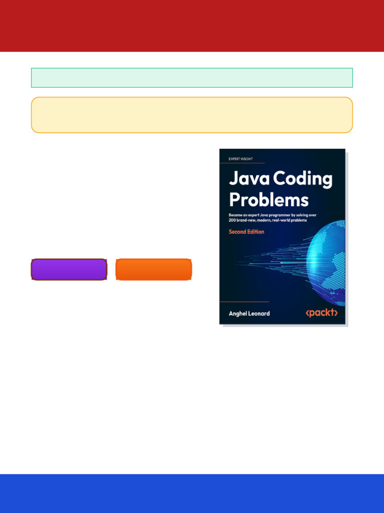 Java Coding Problems: Become an expert Java programmer by solving over ...