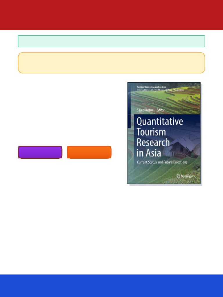 Quantitative Tourism Research in Asia Current Status and Future ...
