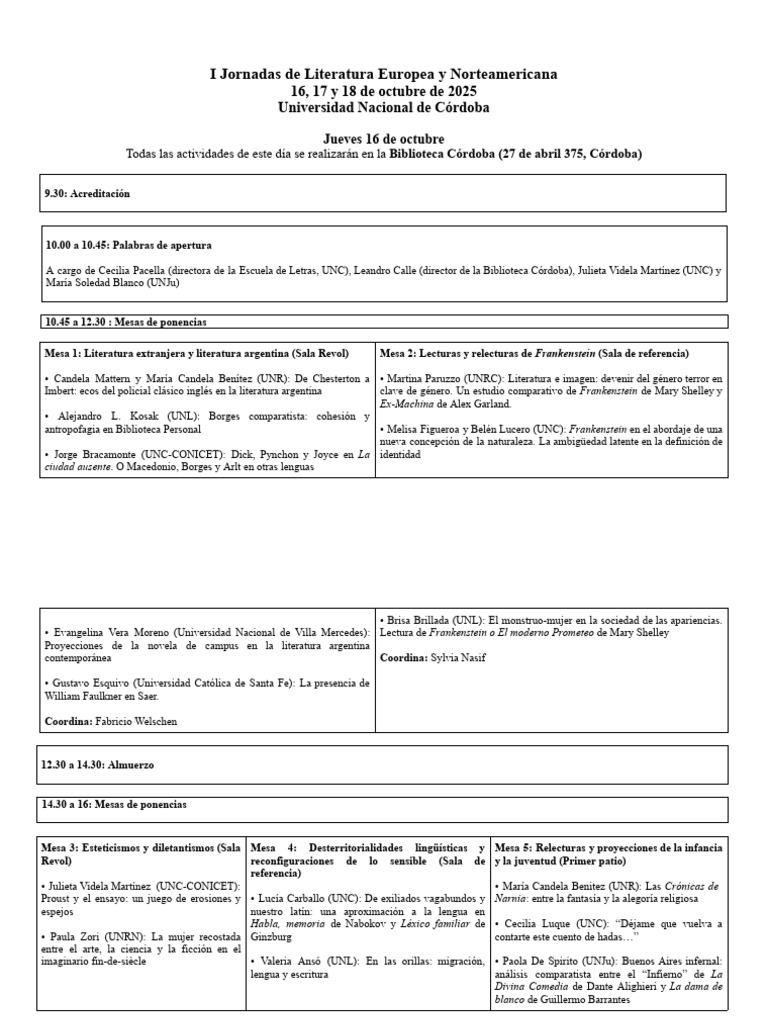 Programa Jlen 2025 Definitivo | PDF