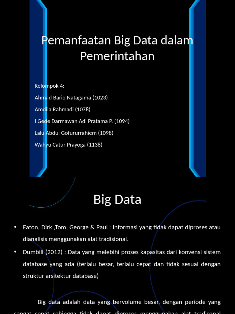 Pemanfaatan Big Data untuk Pemerintahan | PDF
