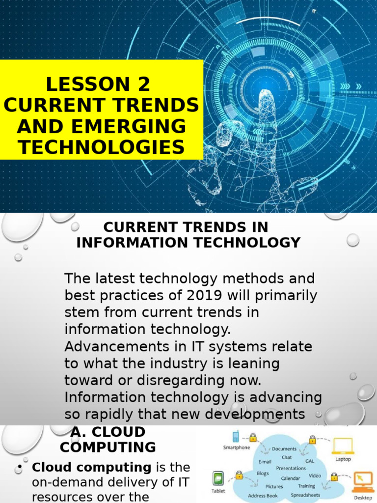 Current IT Trends and Technologies | PDF | Augmented Reality | Virtual ...