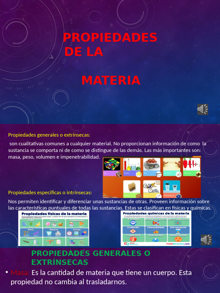 Propiedades de la Materia: General y Específica | PDF