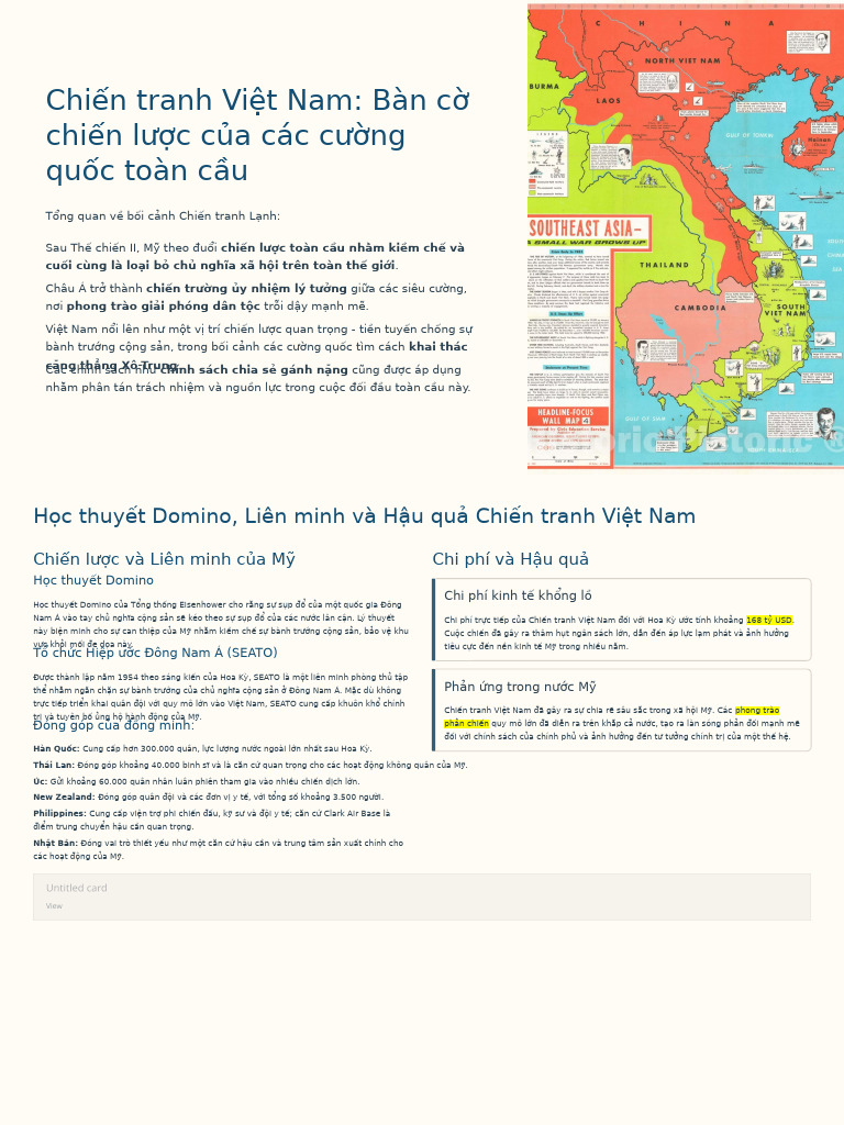 Chien Tranh Viet Nam Ban Co Chien Luoc Cua Cac Cuong Quoc Toan Cau | PDF