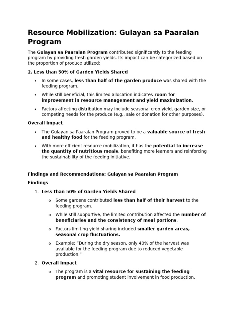 Resource Mobilization | PDF | Volunteering