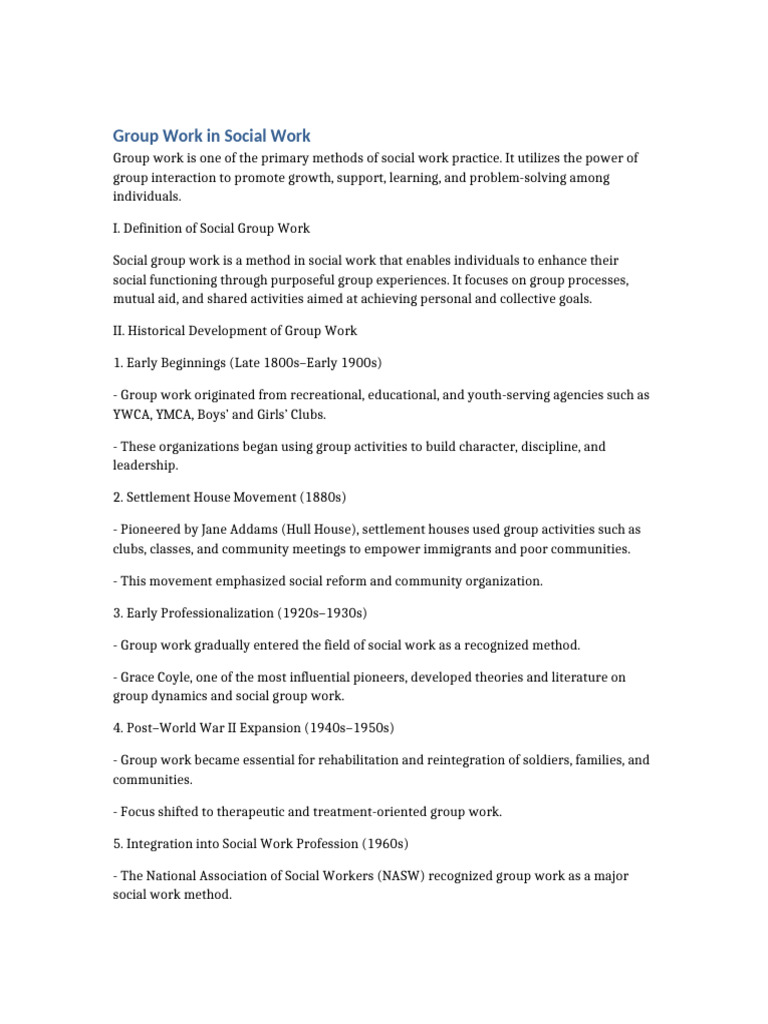 Social Work Group Dynamics Explained | PDF | Social Work | Psychology