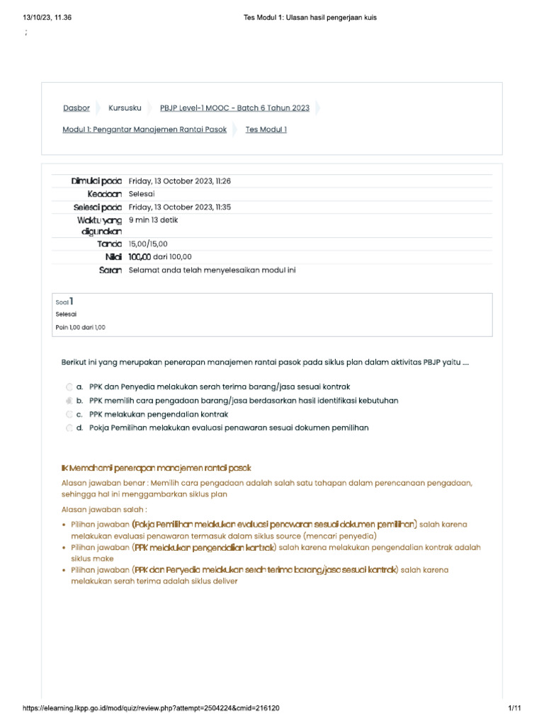 Tes Modul Full (OCR) | PDF