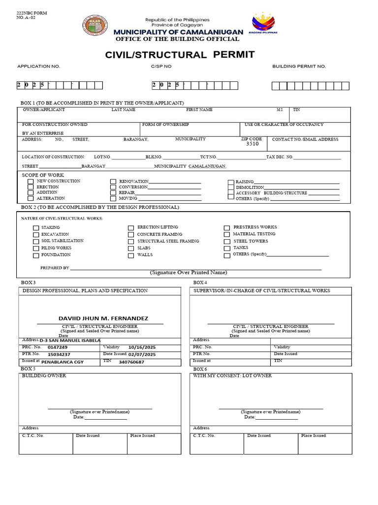 Civil Structural Permit | PDF | Structural Engineering | Building ...