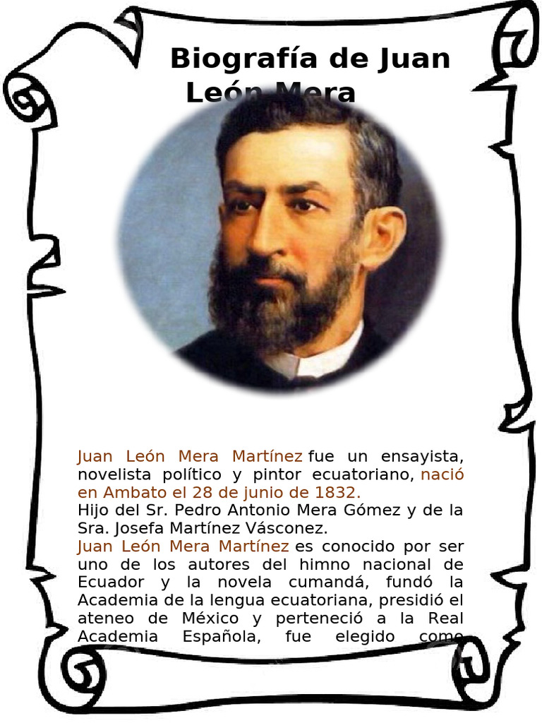 Biografía de Juan León Mera | PDF