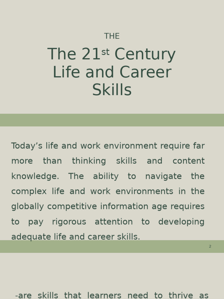 Essential 21st Century Career Skills | PDF | Skill | Cognitive Science