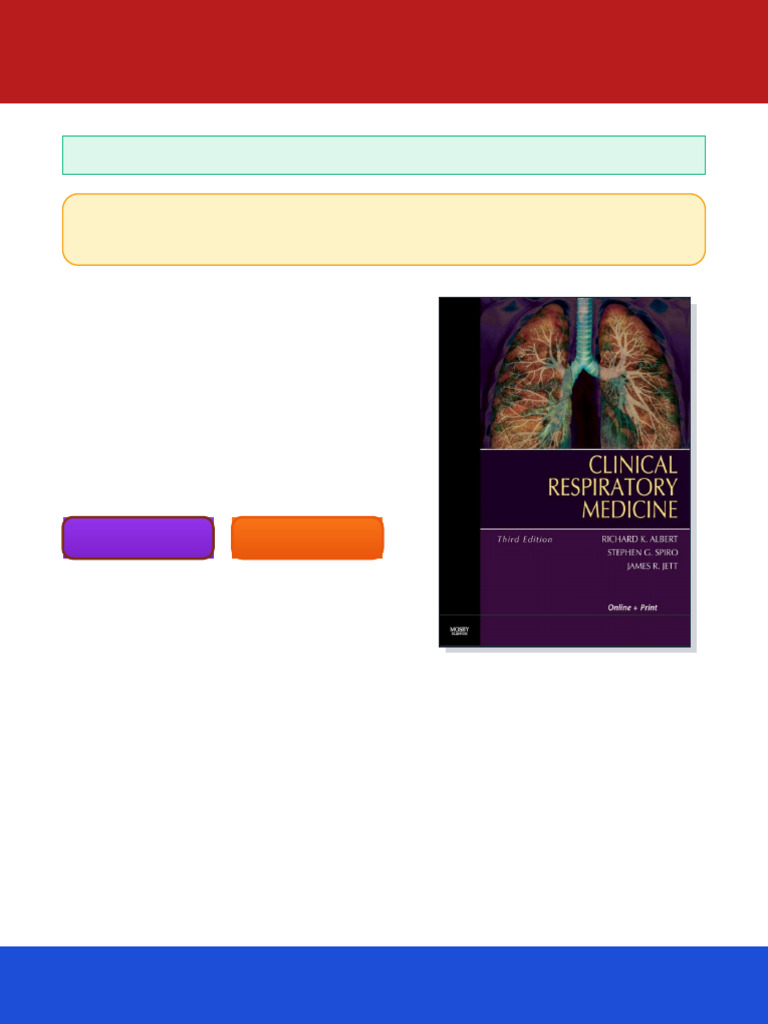 Clinical Respiratory Medicine 3rd Edition by Stephen Spiro, Richard ...
