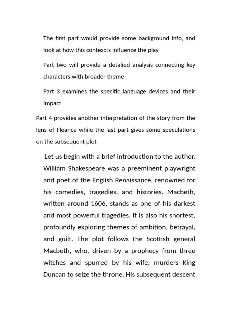 Analyzing Themes in Shakespeare's Macbeth | PDF | Macbeth