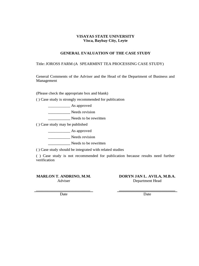 General Evaluation 1 | PDF