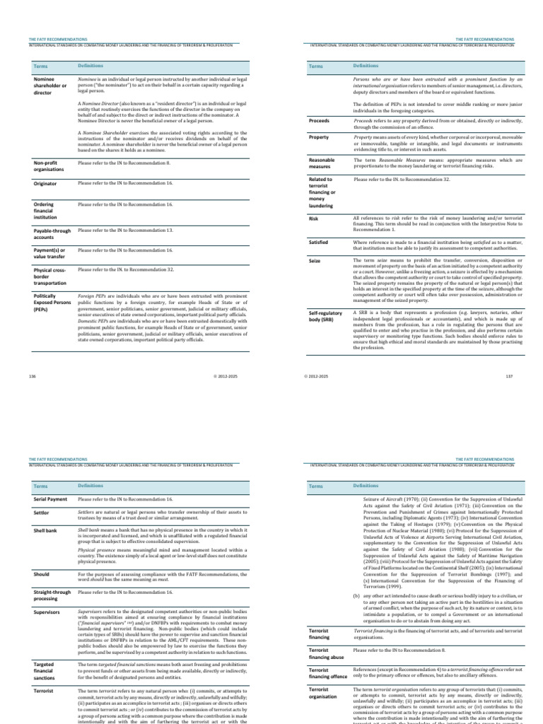 Second Part of Fatf | PDF | Terrorism Financing | Justice