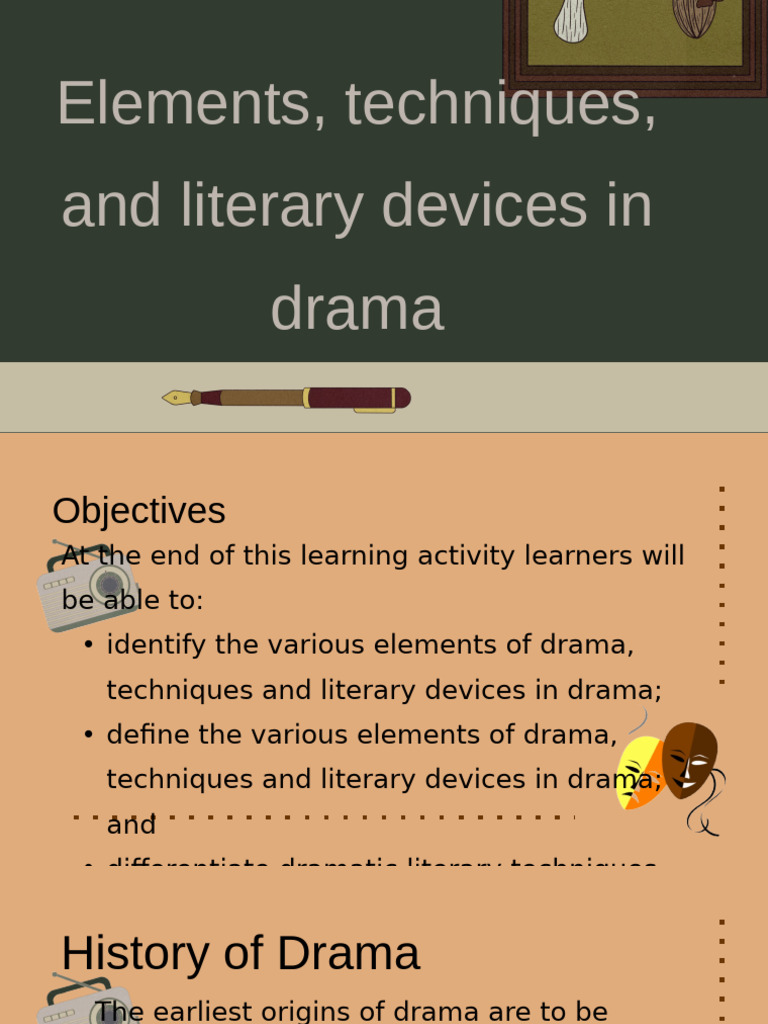 Elements of Drama | PDF | Play (Theatre) | Plot (Narrative)