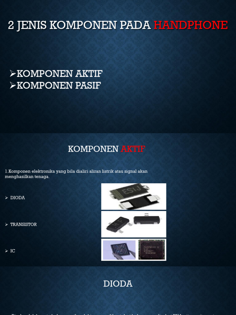 Komponen Aktif dan Pasif pada Handphone | PDF