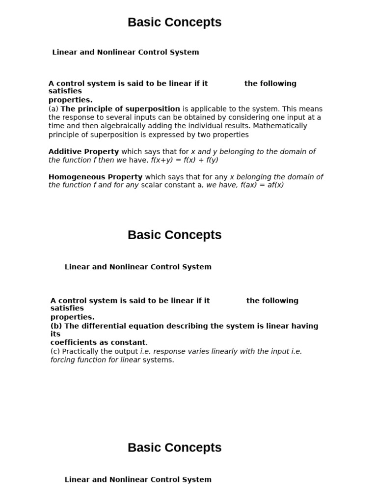 1.4 Control lineal y no lineal | PDF | Nonlinear System | Control Theory
