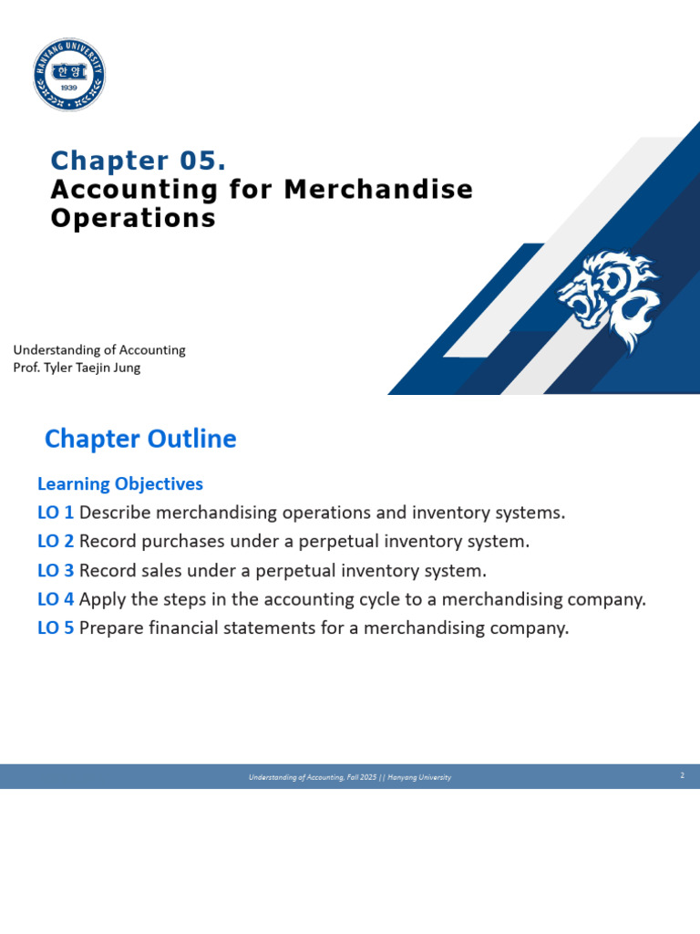 05. Ch05_Accounting for Merchandise Operations | PDF | Expense | Cost ...
