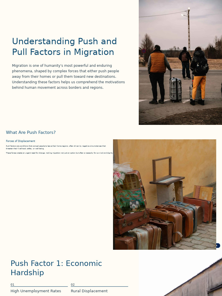 Push and Pull Factors in Migration | PDF | Human Migration