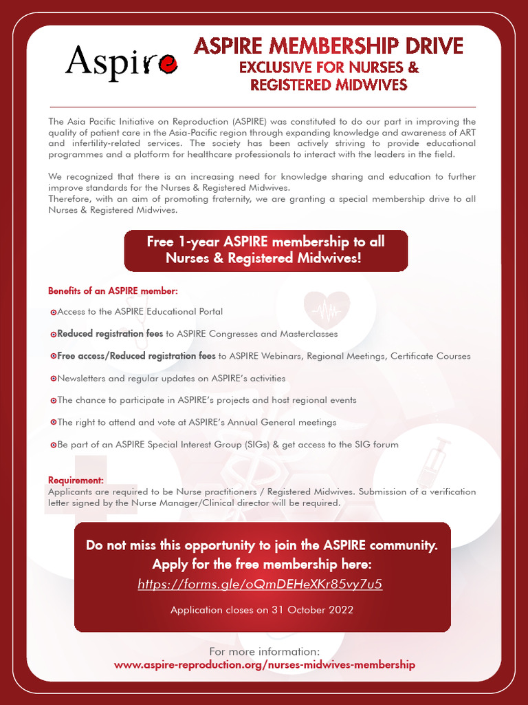 ASPIRE Membership Drive - Nurses - Registered Midwives (LR) | PDF
