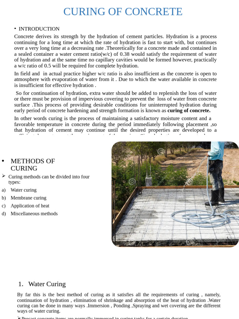 Effective Concrete Curing Methods | PDF | Concrete | Water